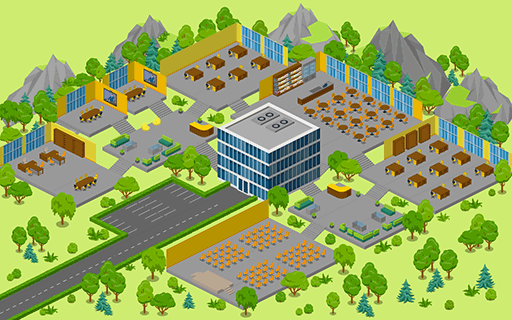 Office Maze - Icograms Template